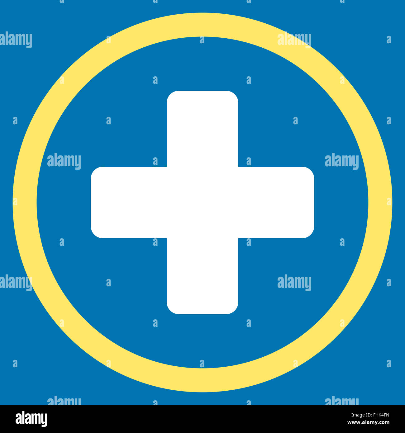 Rounded Plus Icon Stock Photo - Alamy