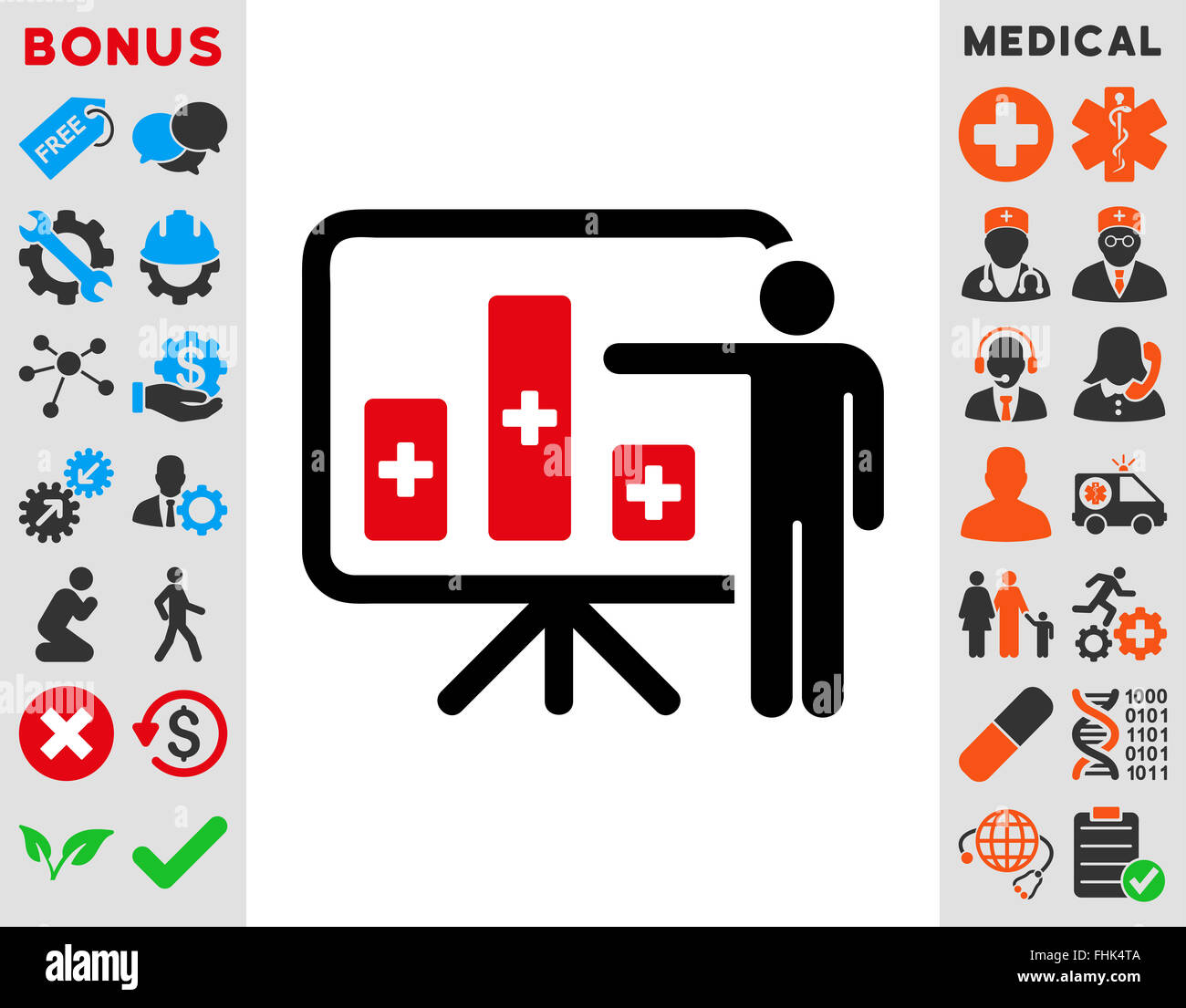 Medical Public Report Icon Stock Photo - Alamy