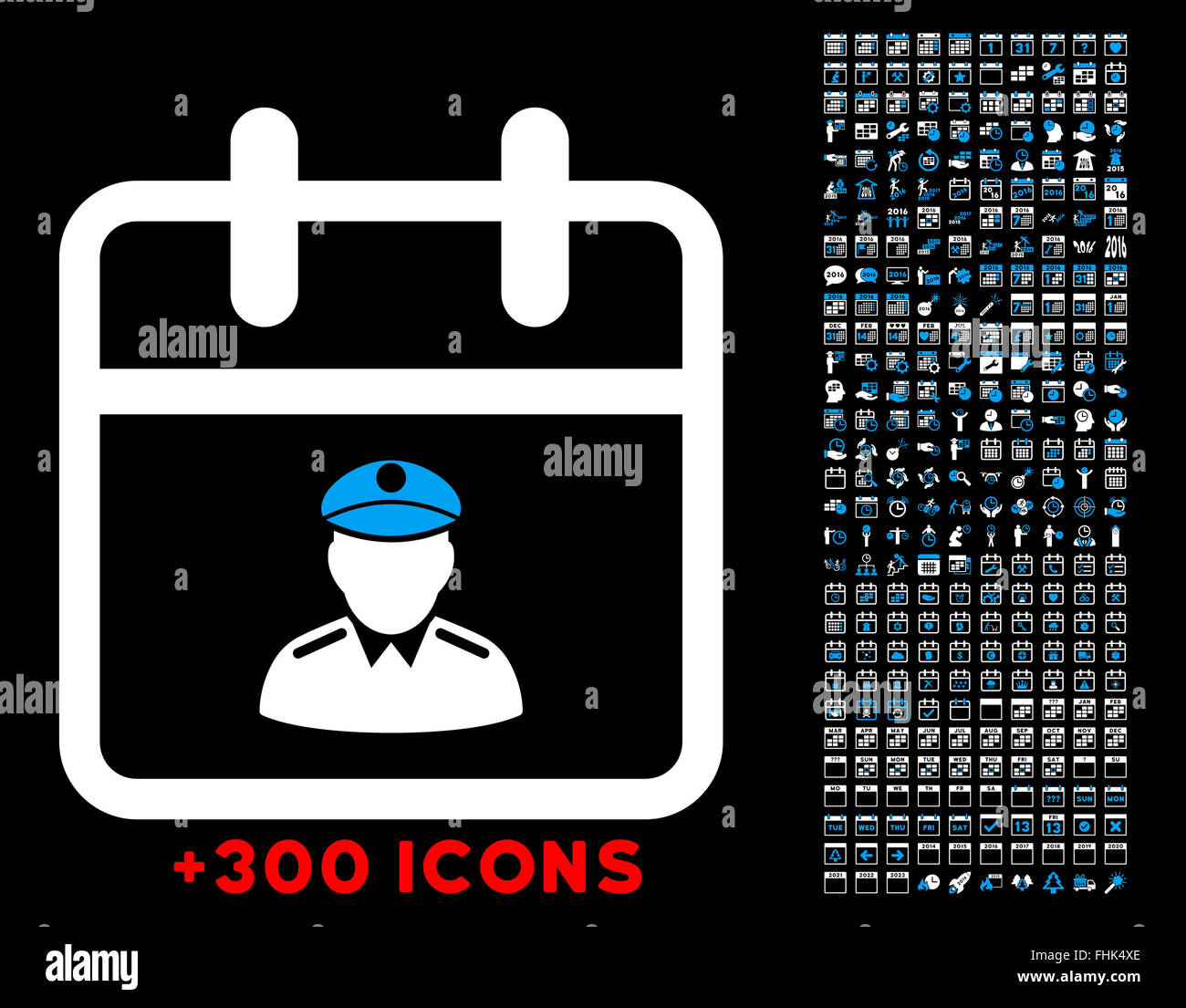 Police Date Icon Stock Photo - Alamy