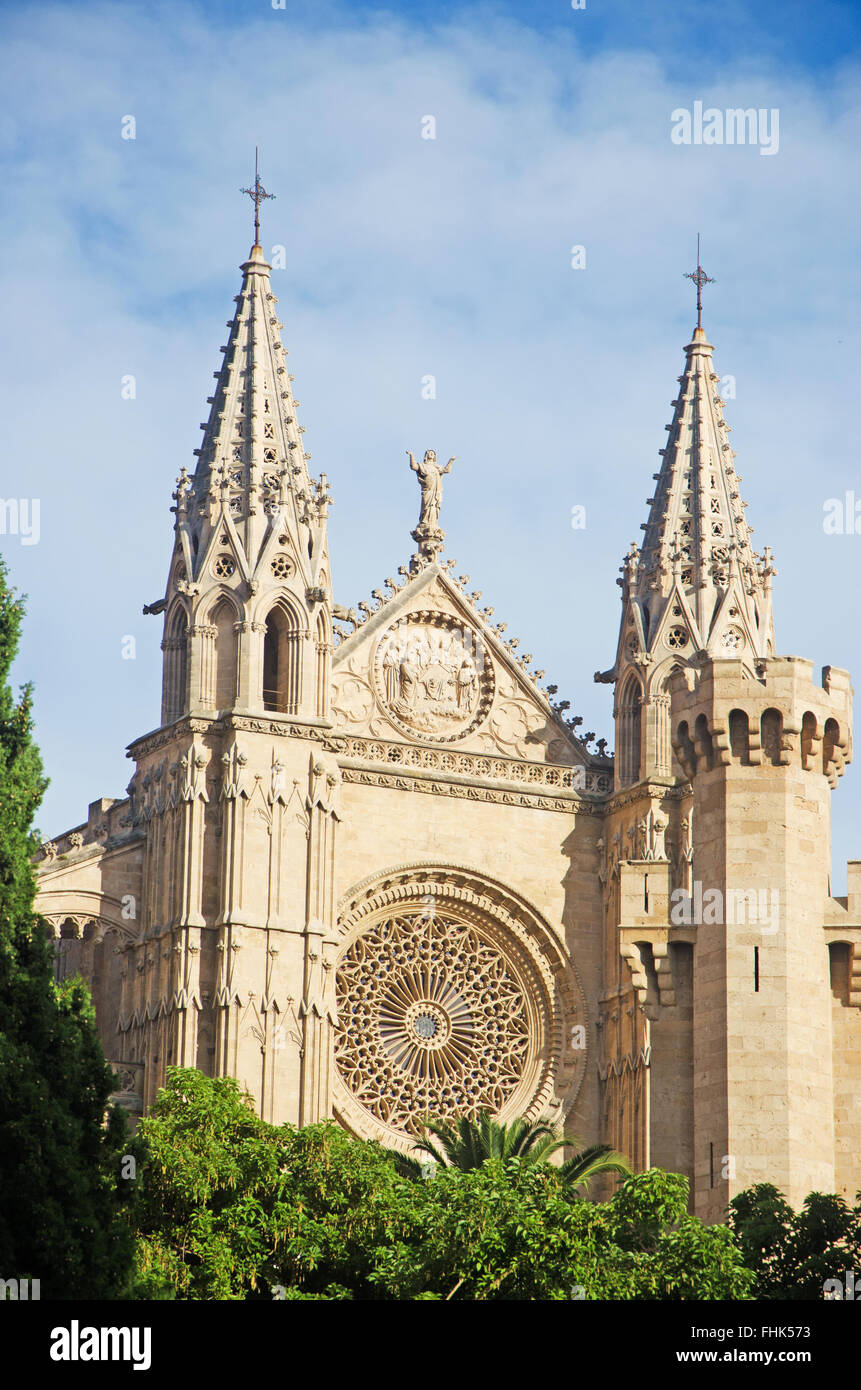 Mallorca, Majorca, Balearic Islands, Spain, Europe: La Seu, the ...