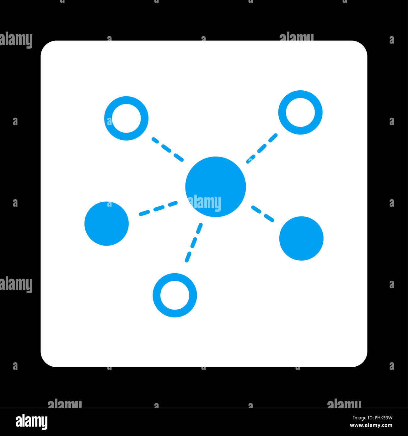 Virtual Links icon Stock Photo - Alamy