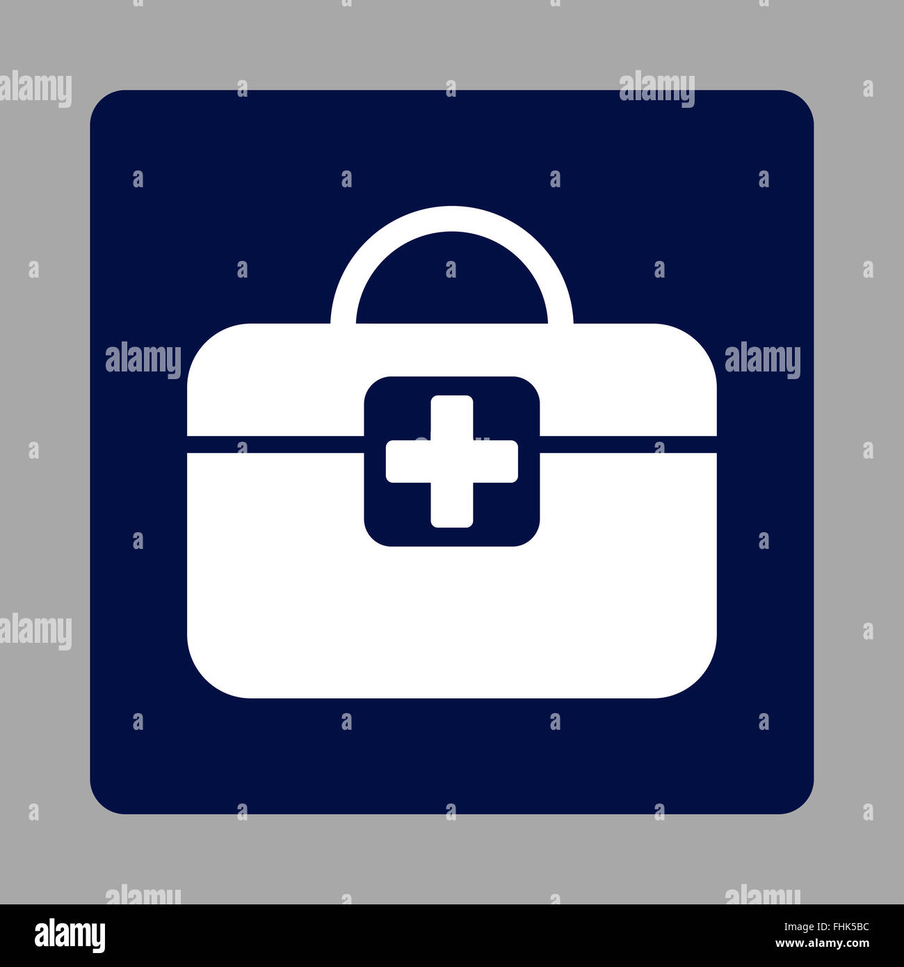 Medical Kit Flat Button Stock Photo - Alamy