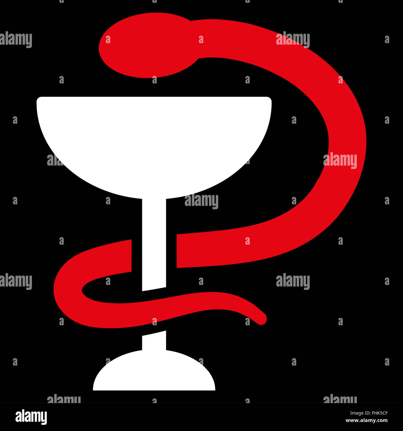 Snake Cup Icon Stock Photo - Alamy