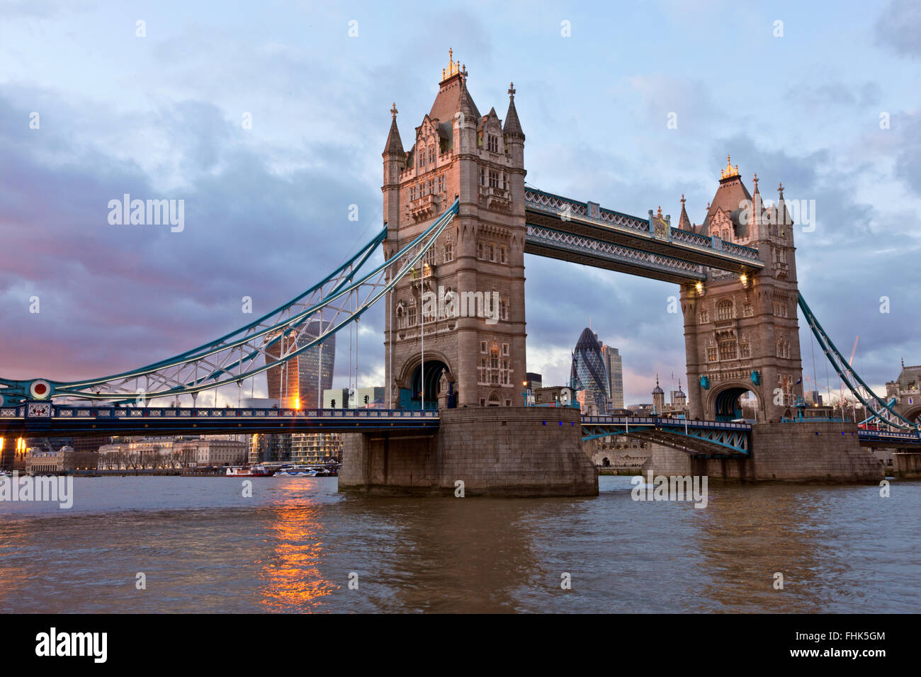 Tower Bridge at sunset Stock Photo - Alamy