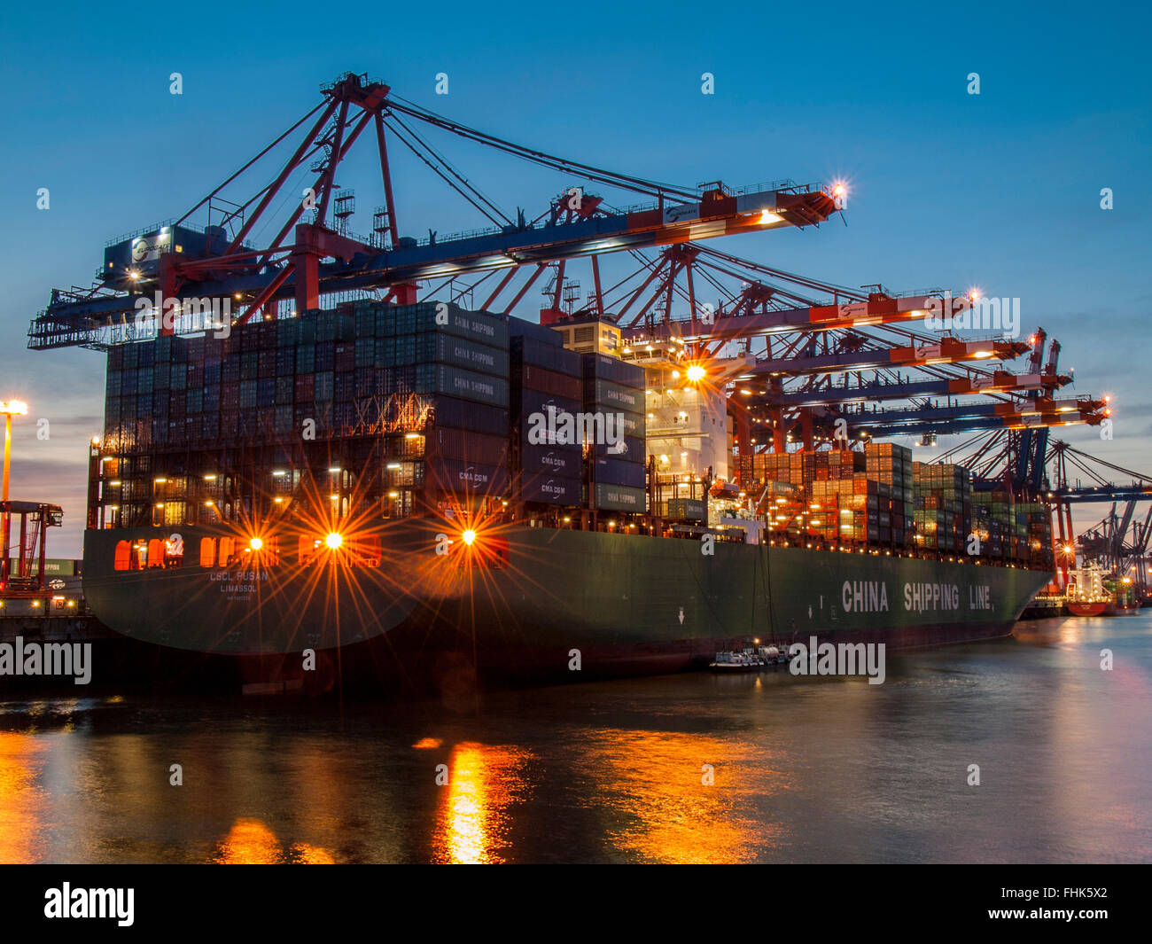 China Shipping Container Terminal High Resolution Stock Photography and ...