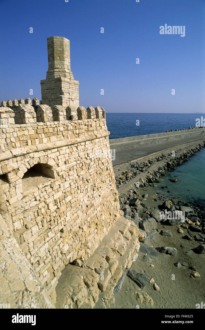 Greece, Crete, Heraklion, Venetian castle Stock Photo - Alamy