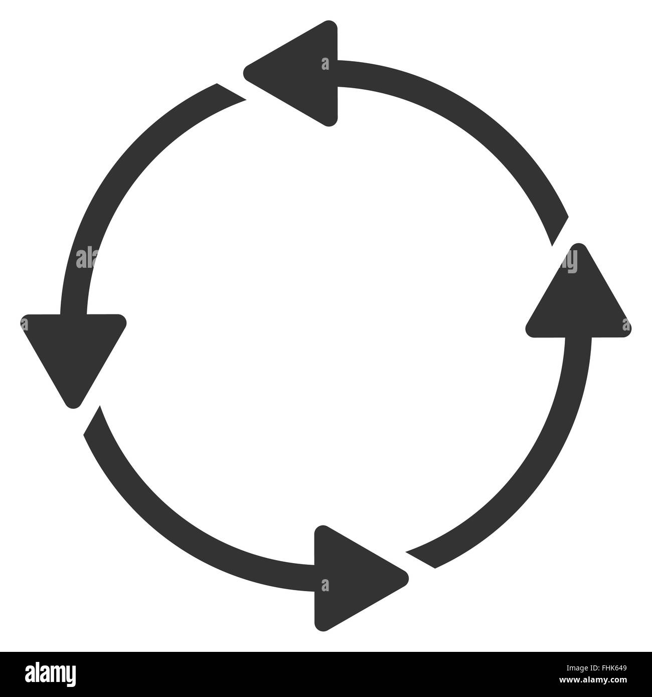 Circular Route Icon Stock Photo - Alamy