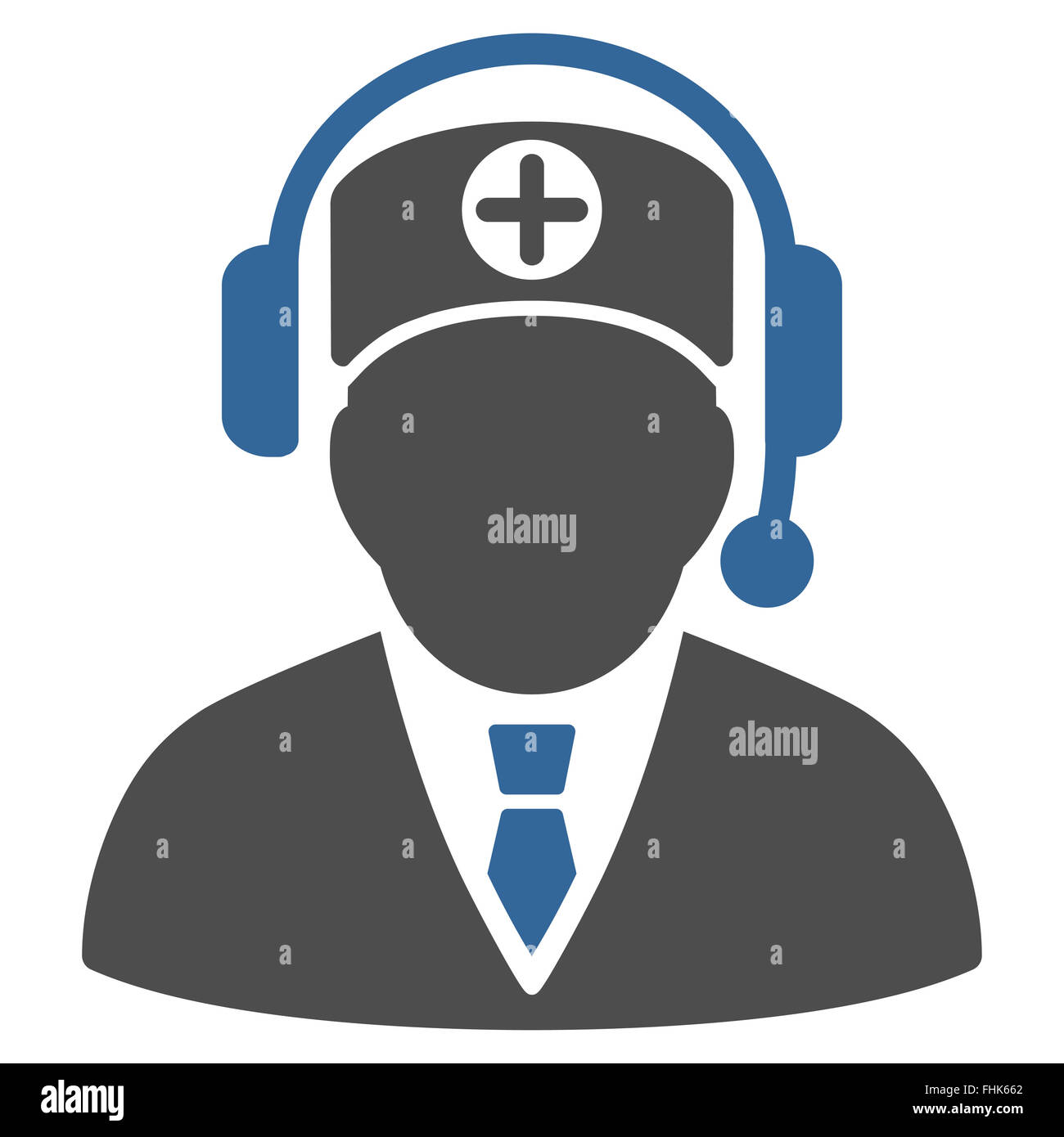 Medical Operator Icon Stock Photo - Alamy