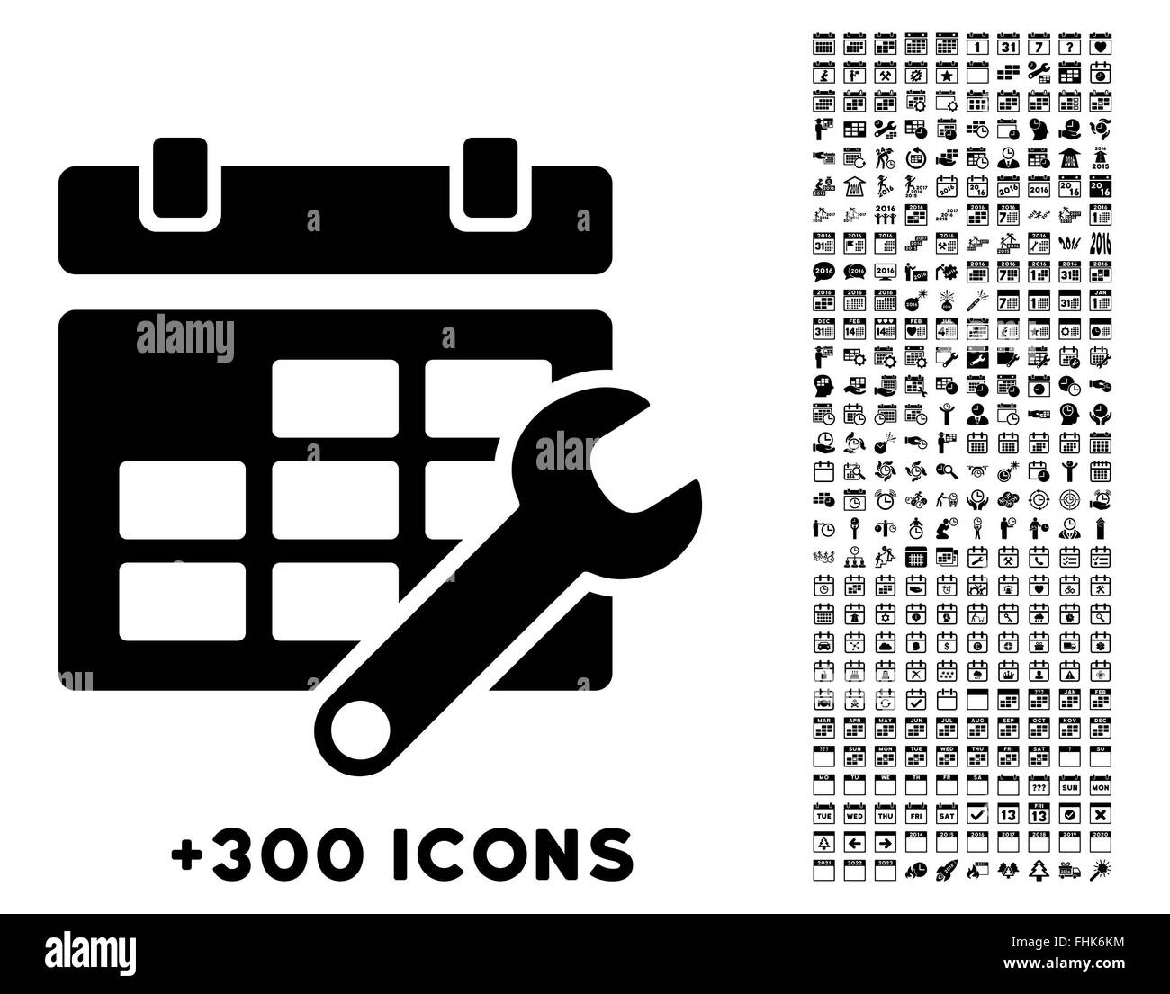 Timetable Setup Icon Stock Photo - Alamy