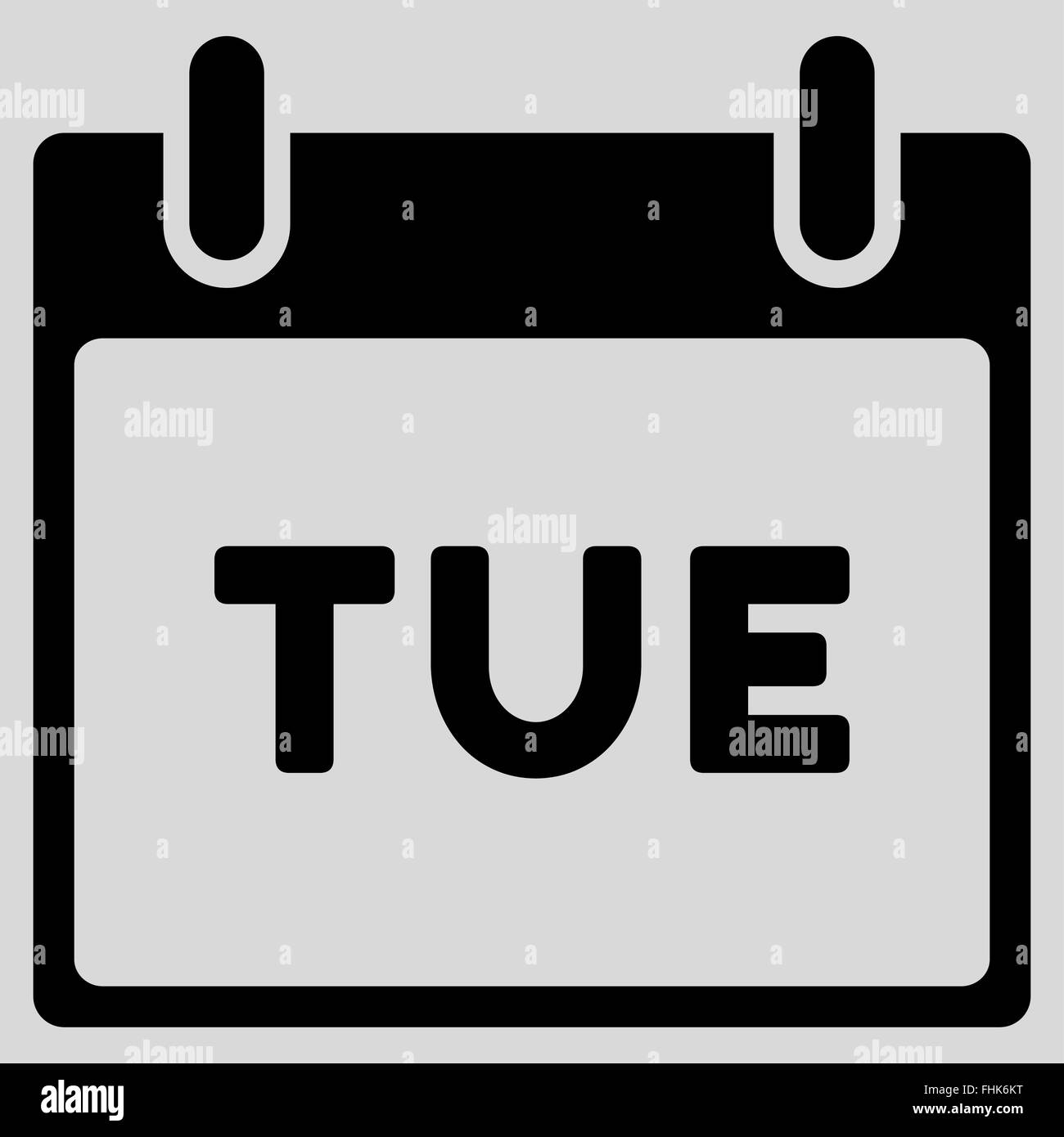 Tuesday Flat Icon Stock Photo - Alamy