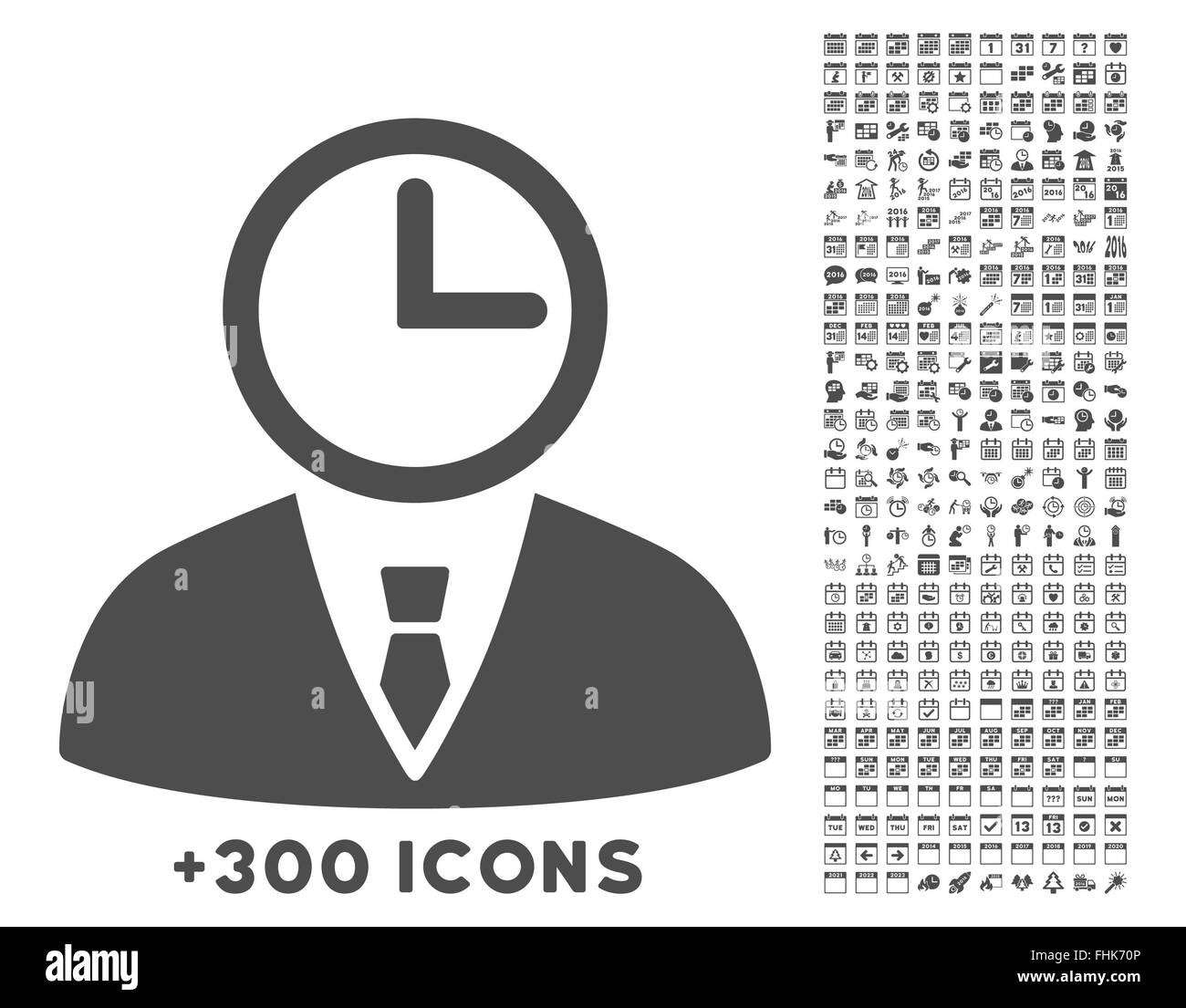 Time Manager Icon Stock Photo - Alamy