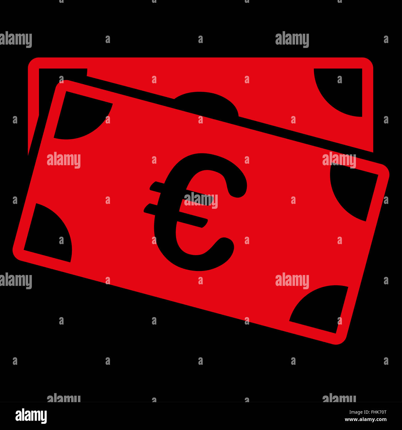 Euro Banknotes Icon Stock Photo - Alamy