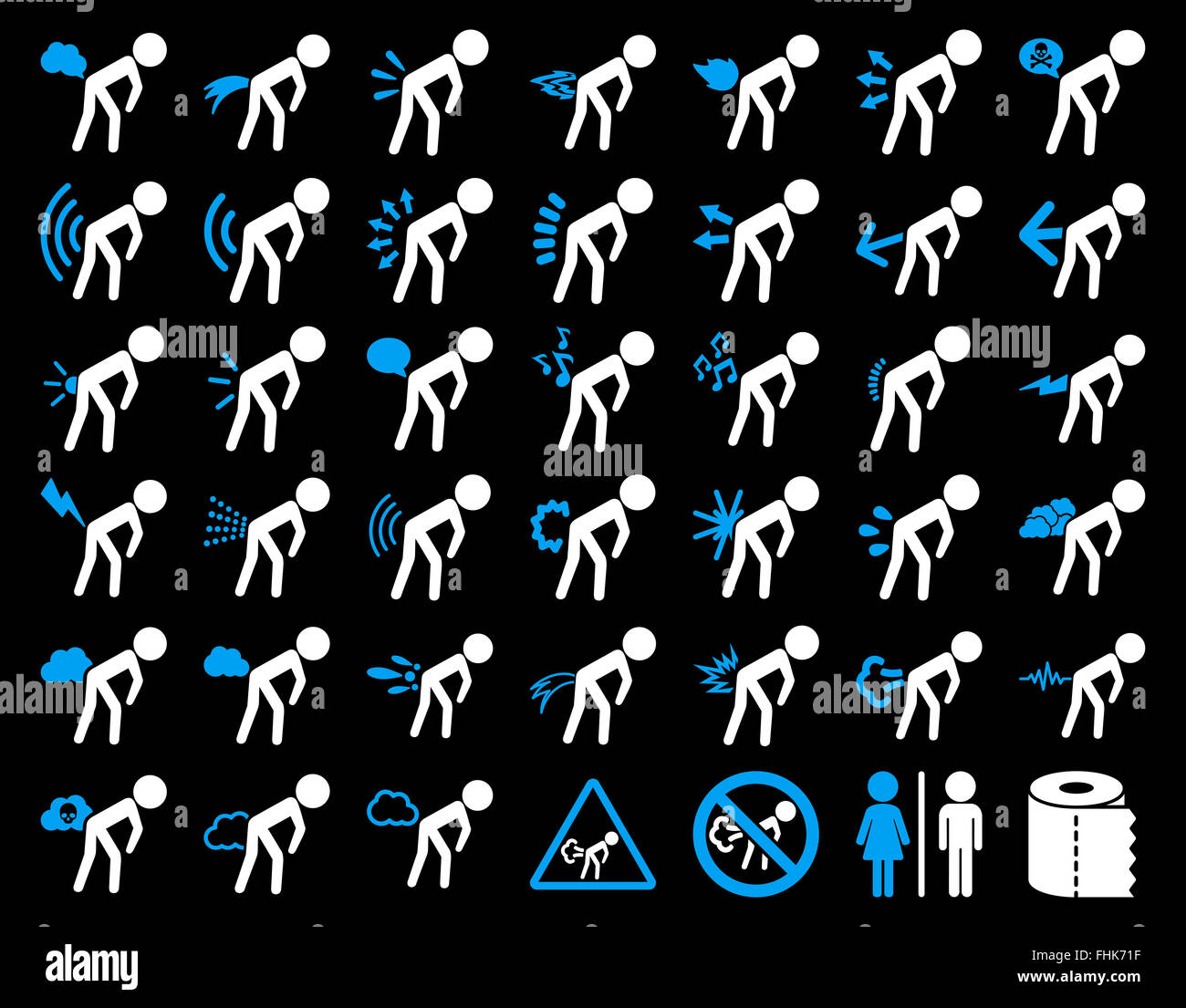 Fart Boys Icon Collection Stock Photo - Alamy