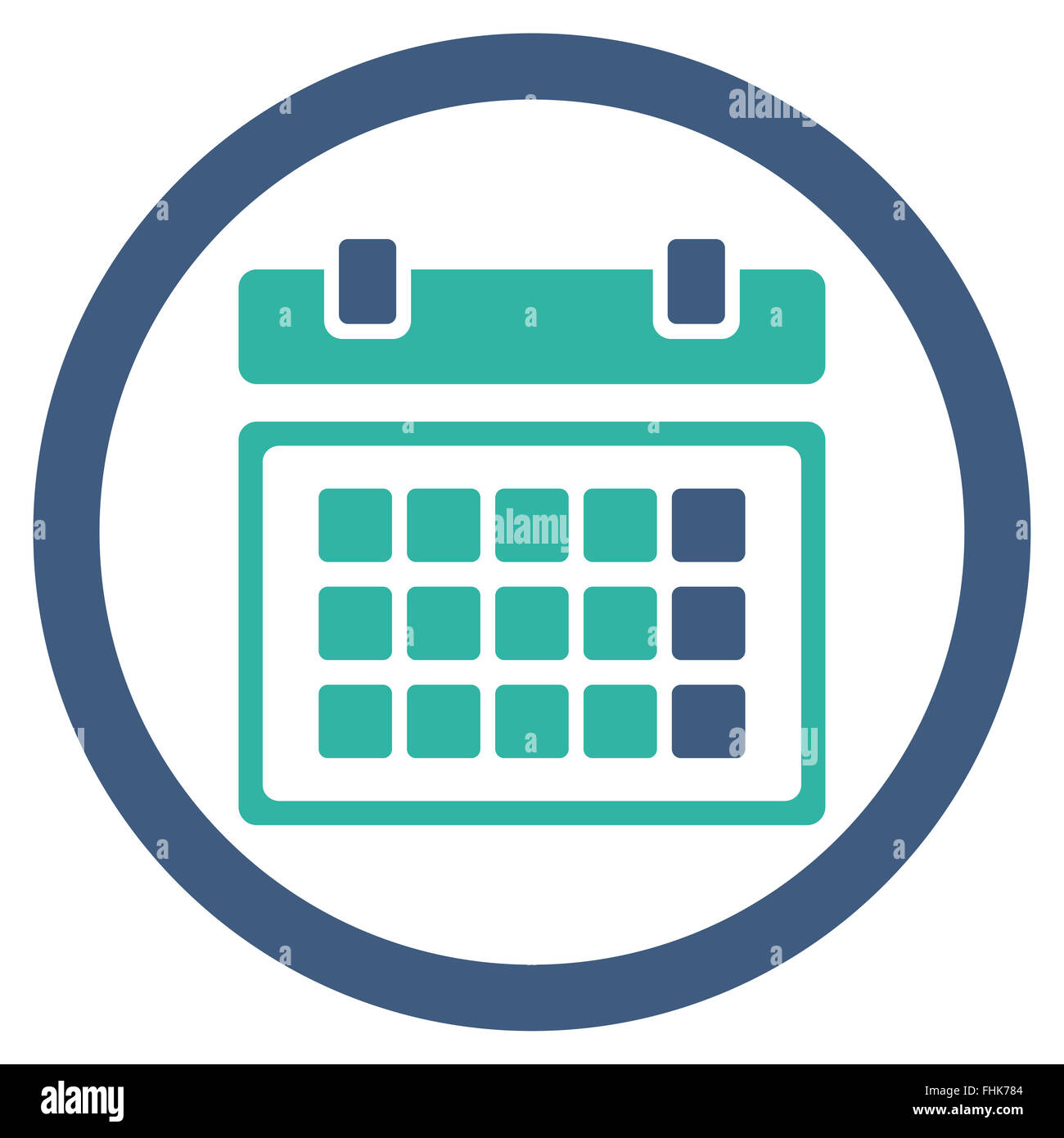 Calendar Flat Icon Stock Photo - Alamy