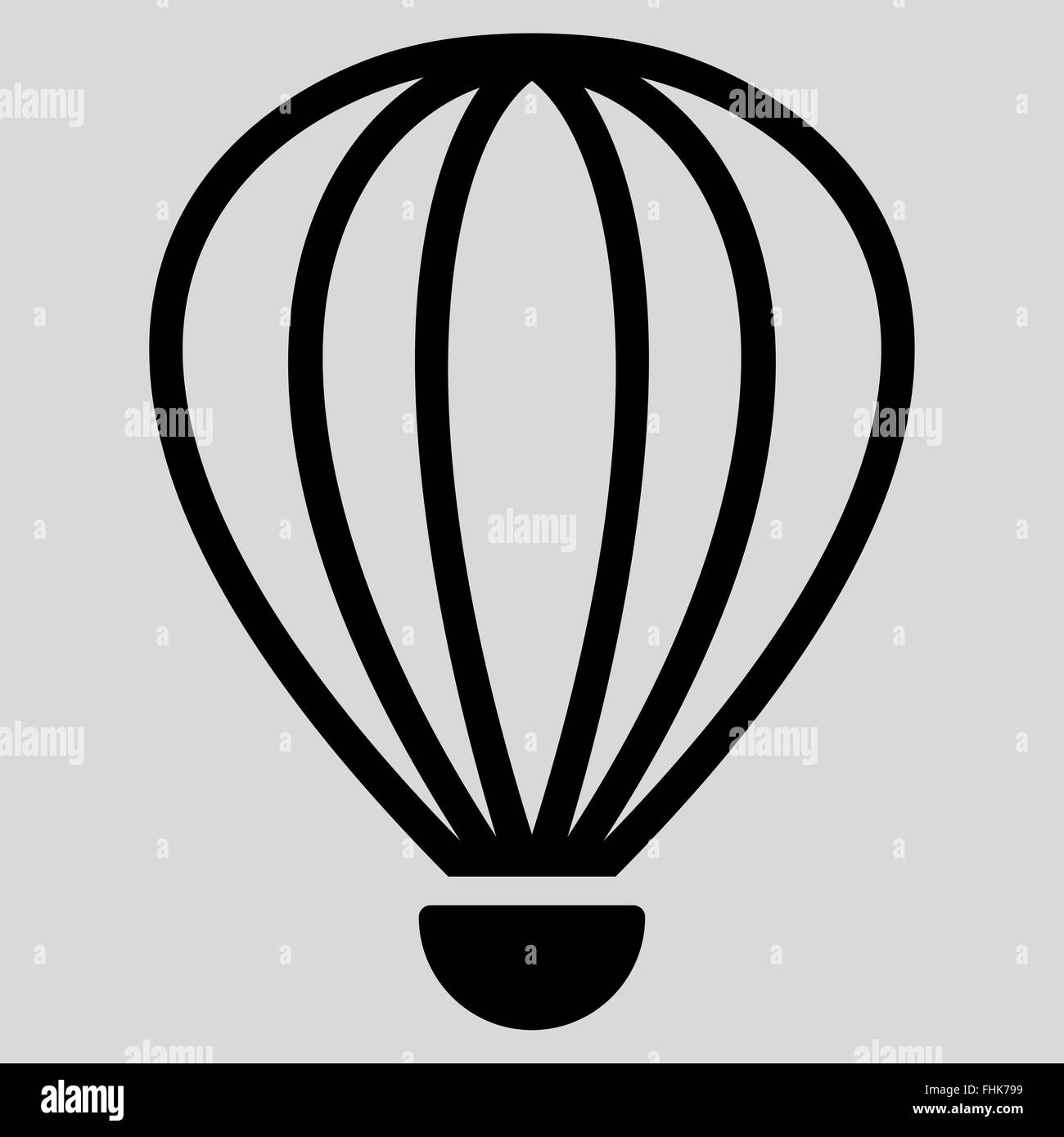 Aerostat Flat Icon Stock Photo - Alamy
