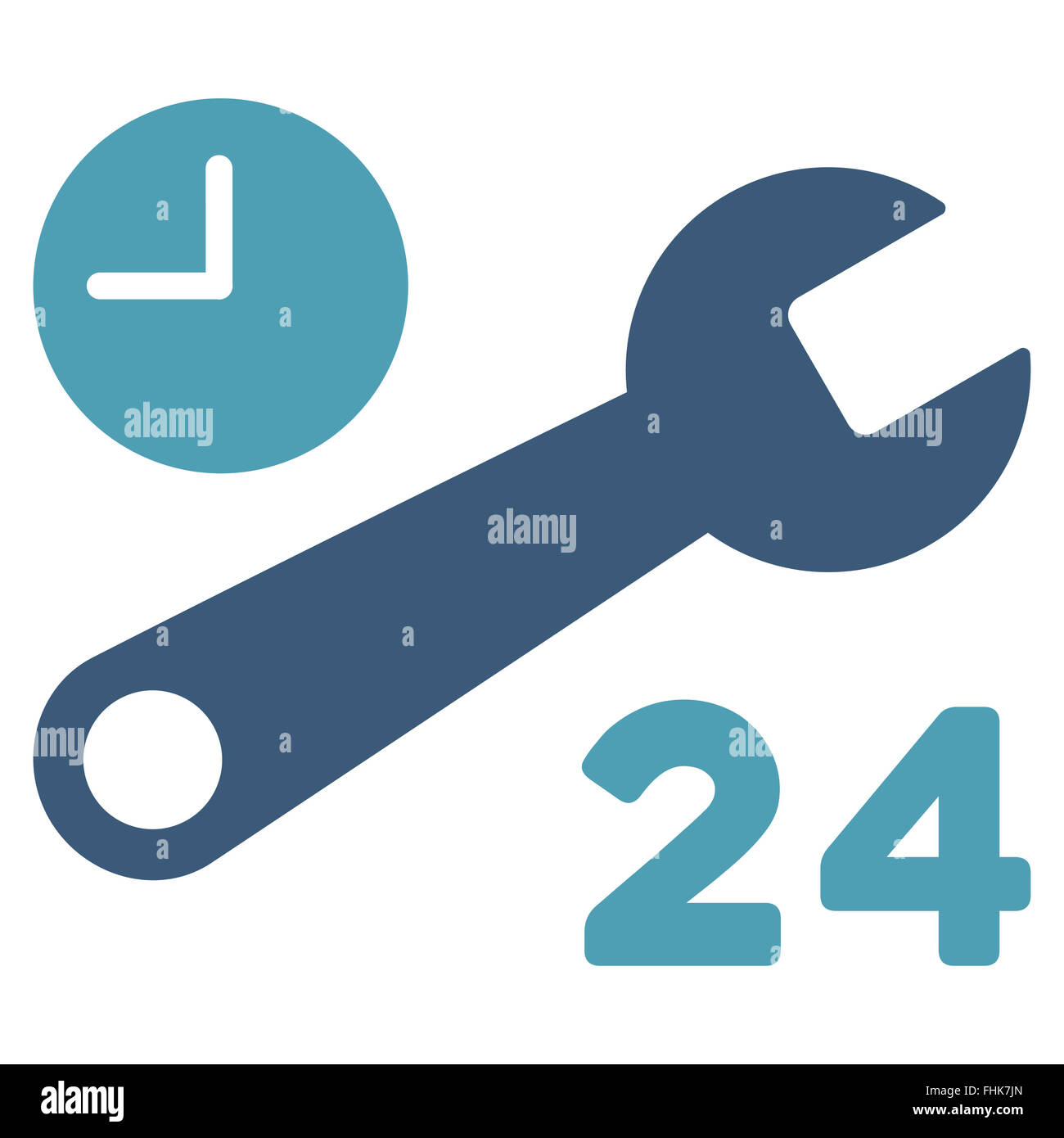 Service Hours Icon Stock Photo - Alamy