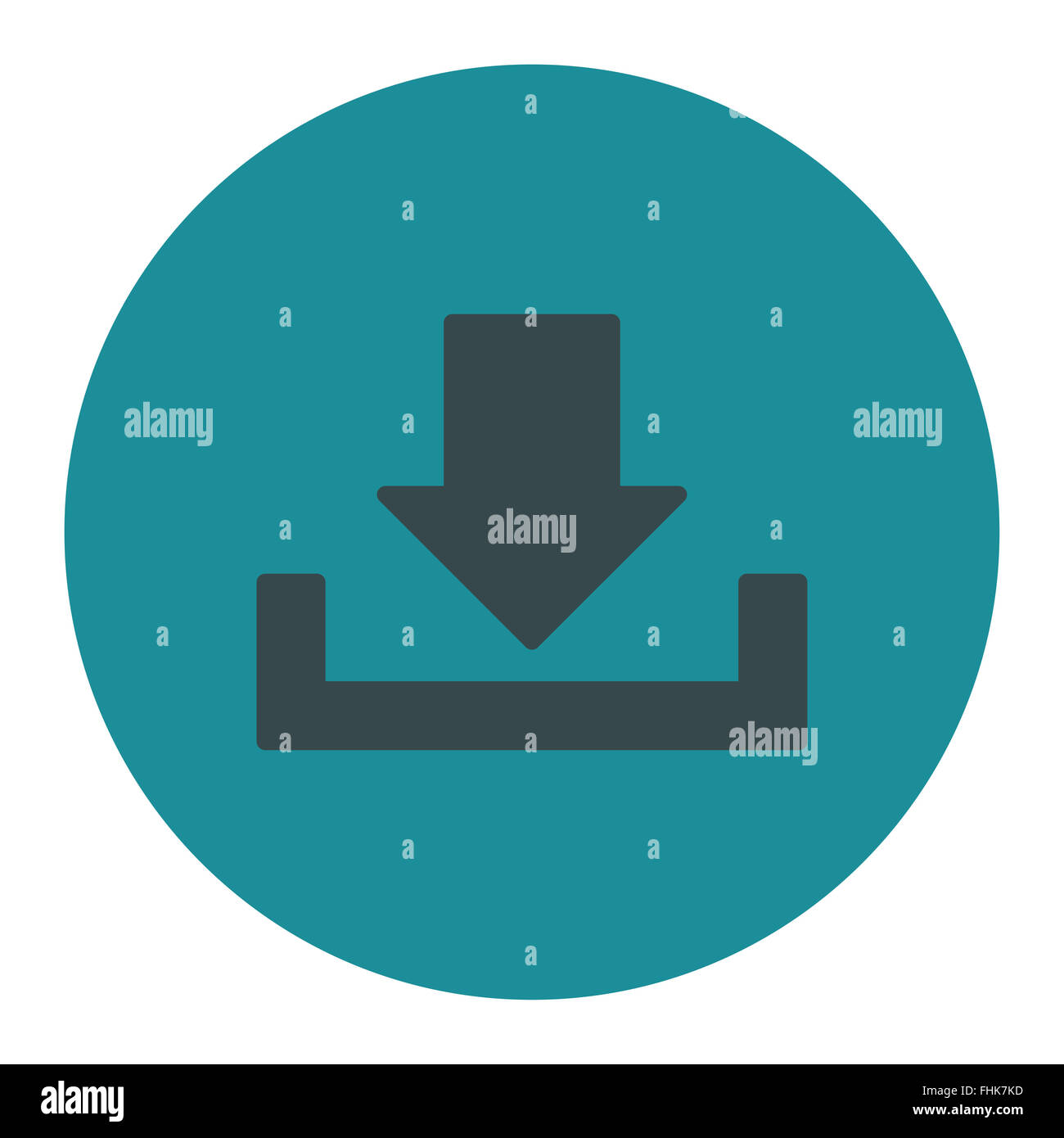 Download flat soft blue colors round button Stock Photo - Alamy