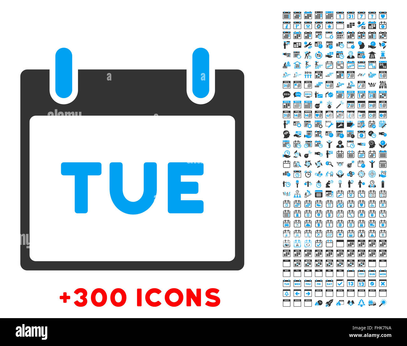 Tuesday Flat Icon Stock Photo - Alamy