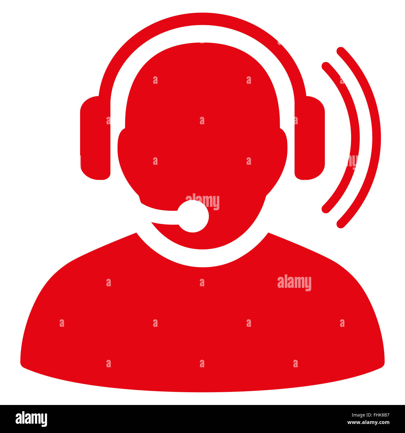 Operator Signal Icon Stock Photo - Alamy