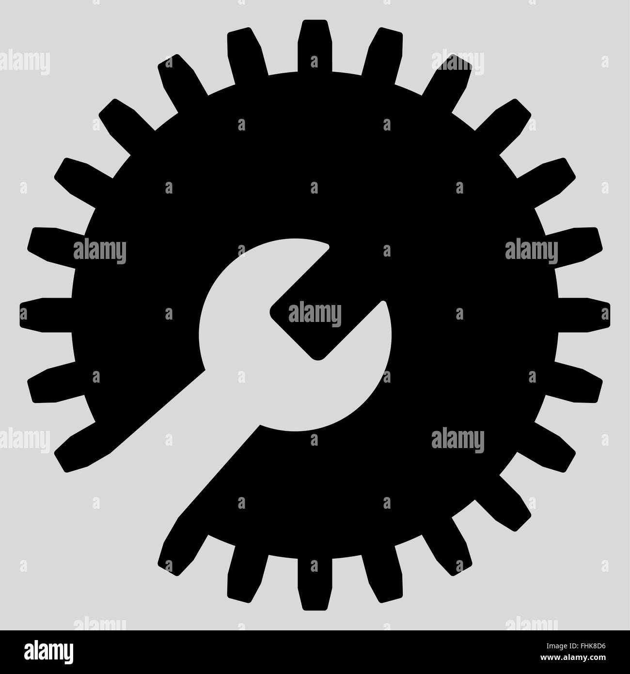 Gear Tools Icon Stock Photo - Alamy