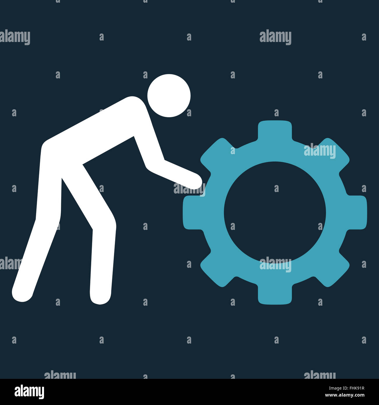 Working Person Icon Stock Photo - Alamy