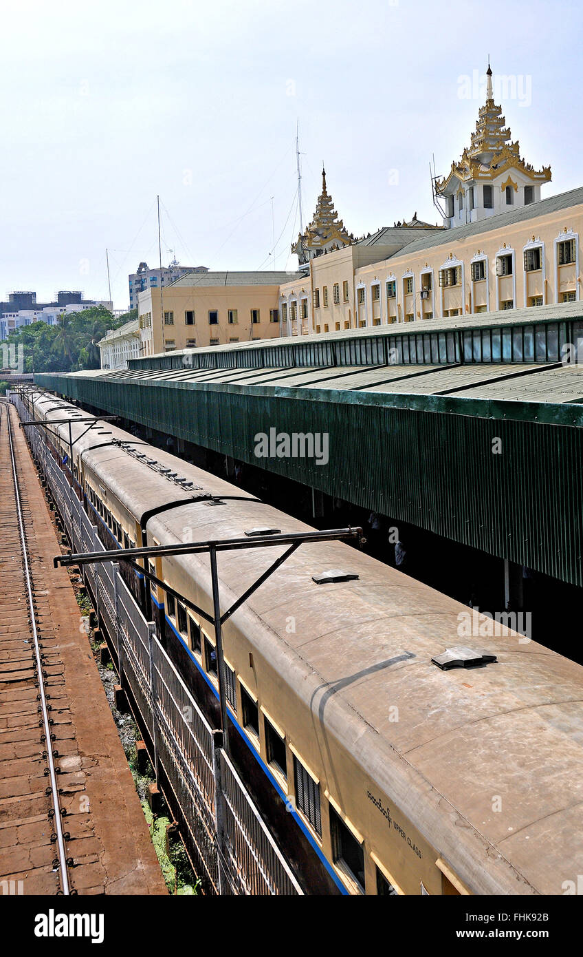 Yangon public transport hi-res stock photography and images - Alamy