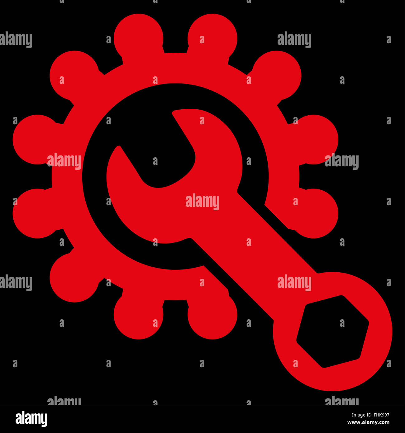 Service Tools Icon Stock Photo - Alamy