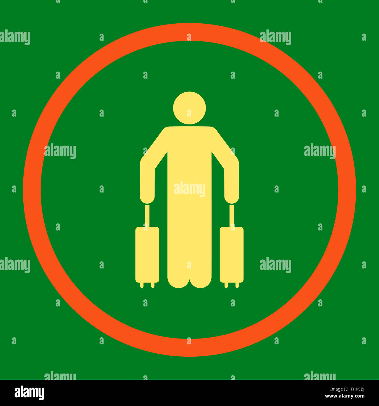 Passenger baggage icon Stock Photo - Alamy