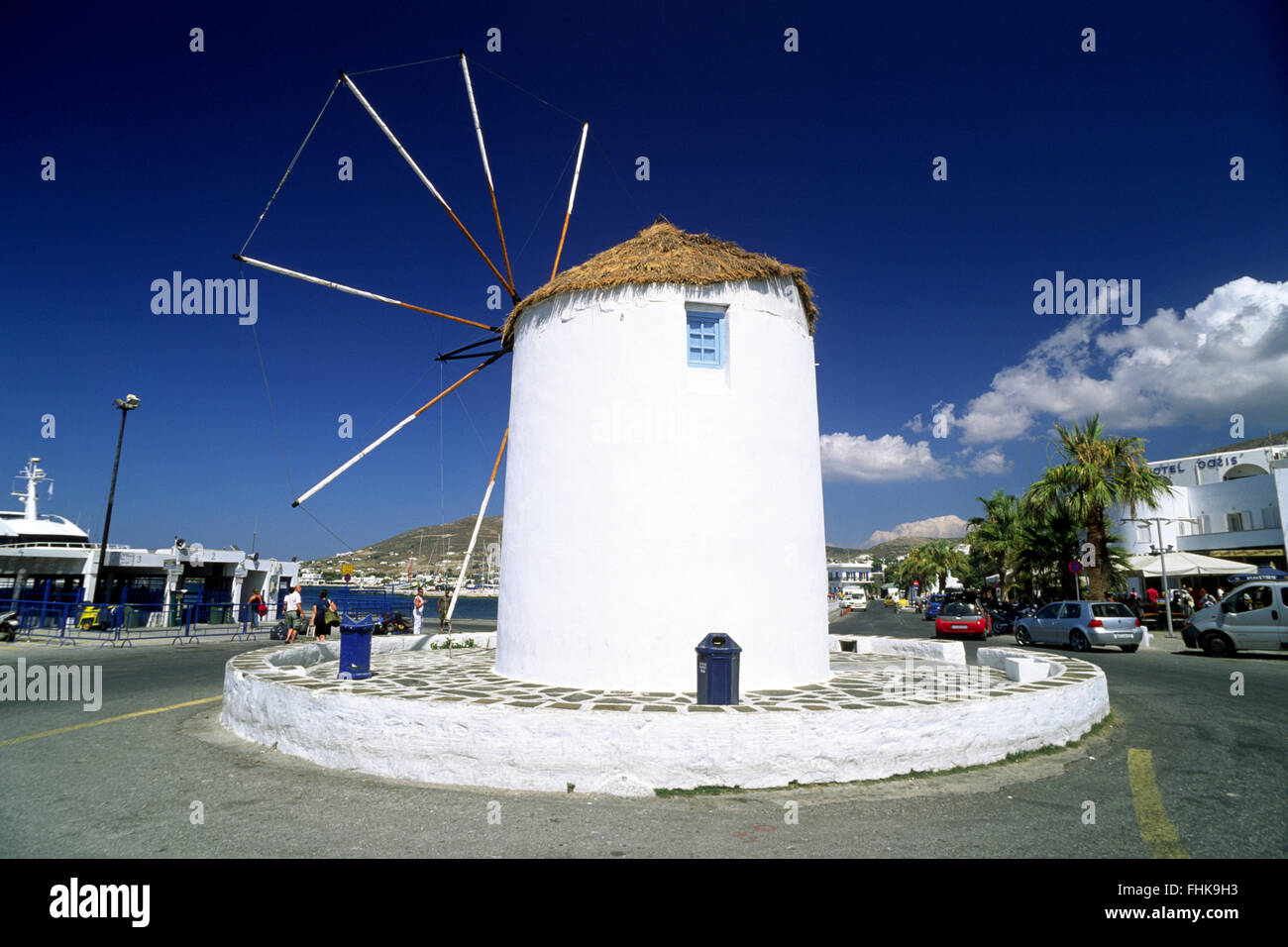Windmill, Parikia, Paros, Cyclades Islands, Greece Stock Photo - Alamy