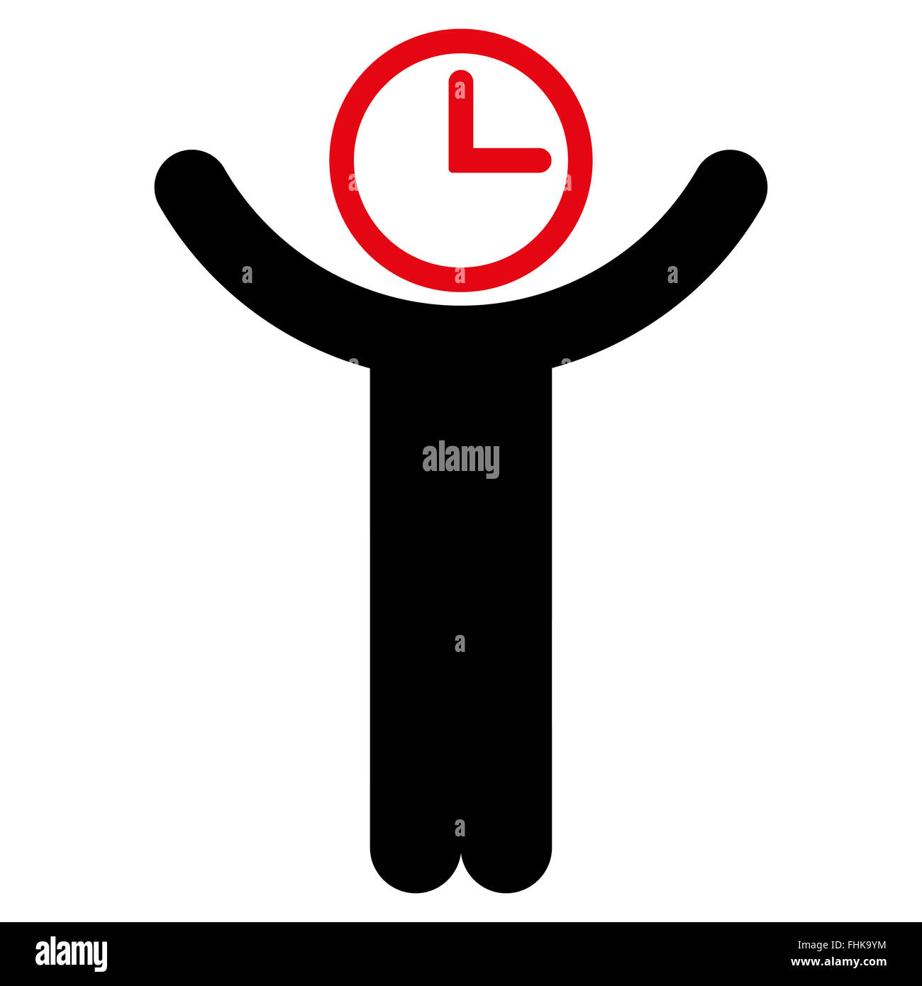 Time Manager Icon Stock Photo - Alamy