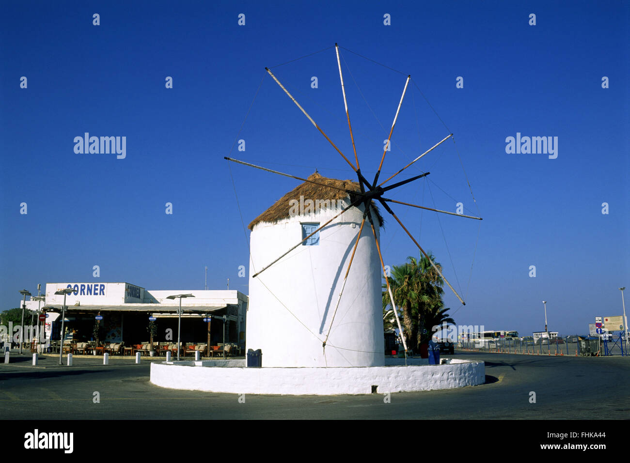 Windmill, Parikia, Paros, Cyclades Islands, Greece Stock Photo - Alamy