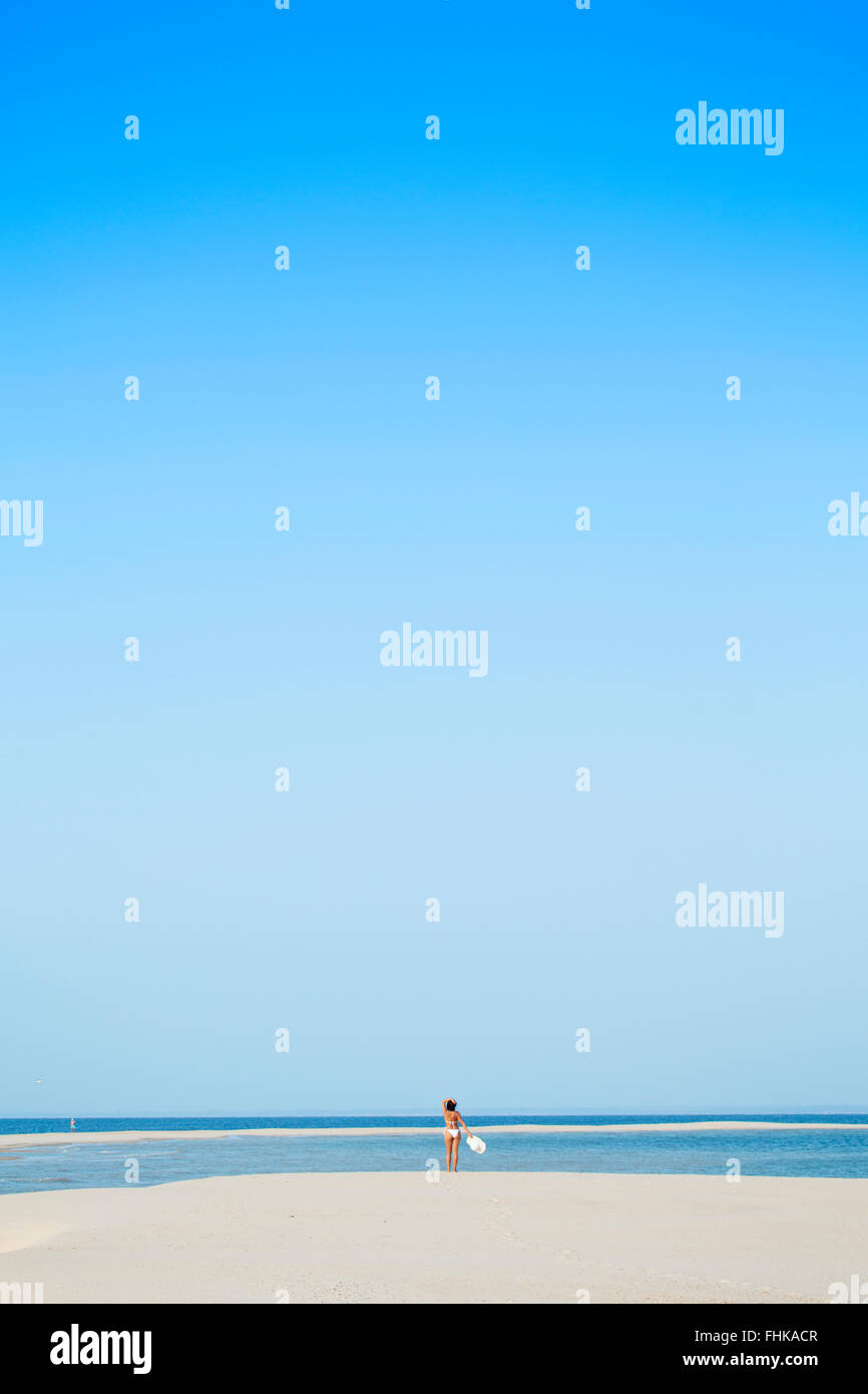 Brazil, Brazilian Amazon, Para, Alter do Chao, Ponta do Cururu beach ...