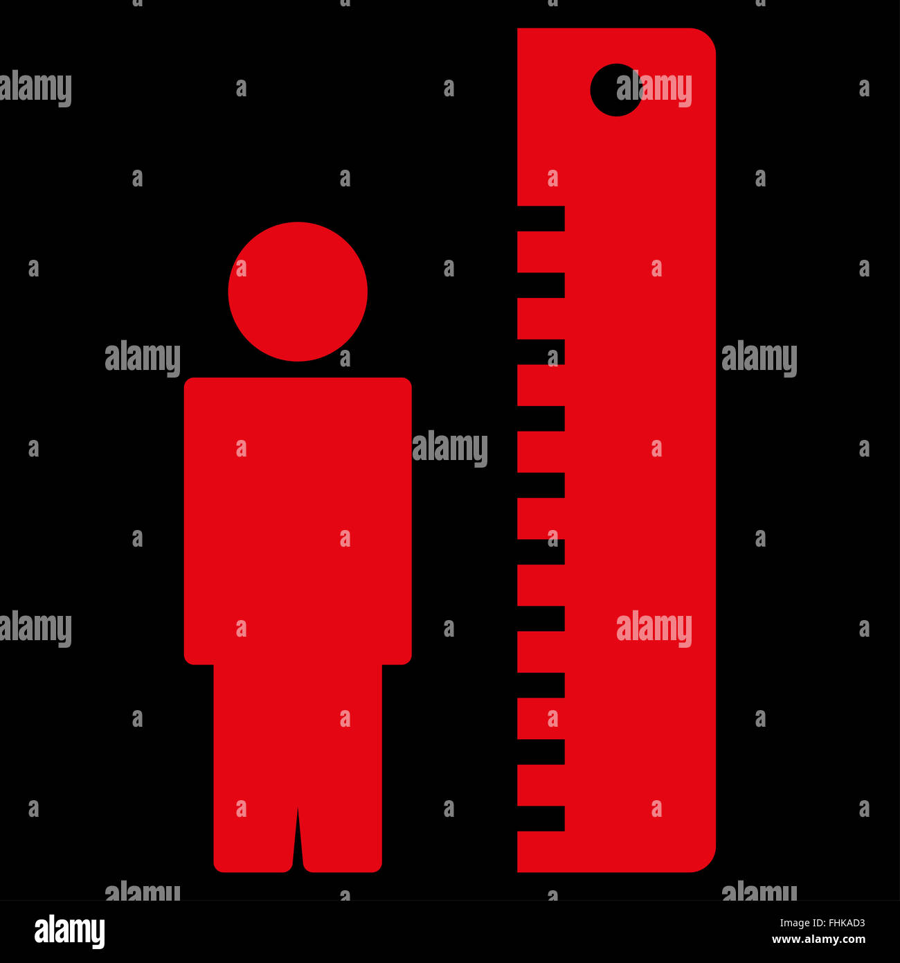 Height Meter Icon Stock Photo - Alamy