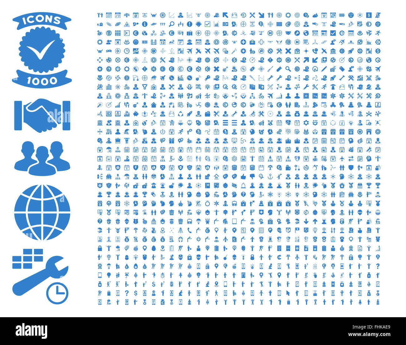 Collection of 1000 flat vector icons Stock Photo - Alamy