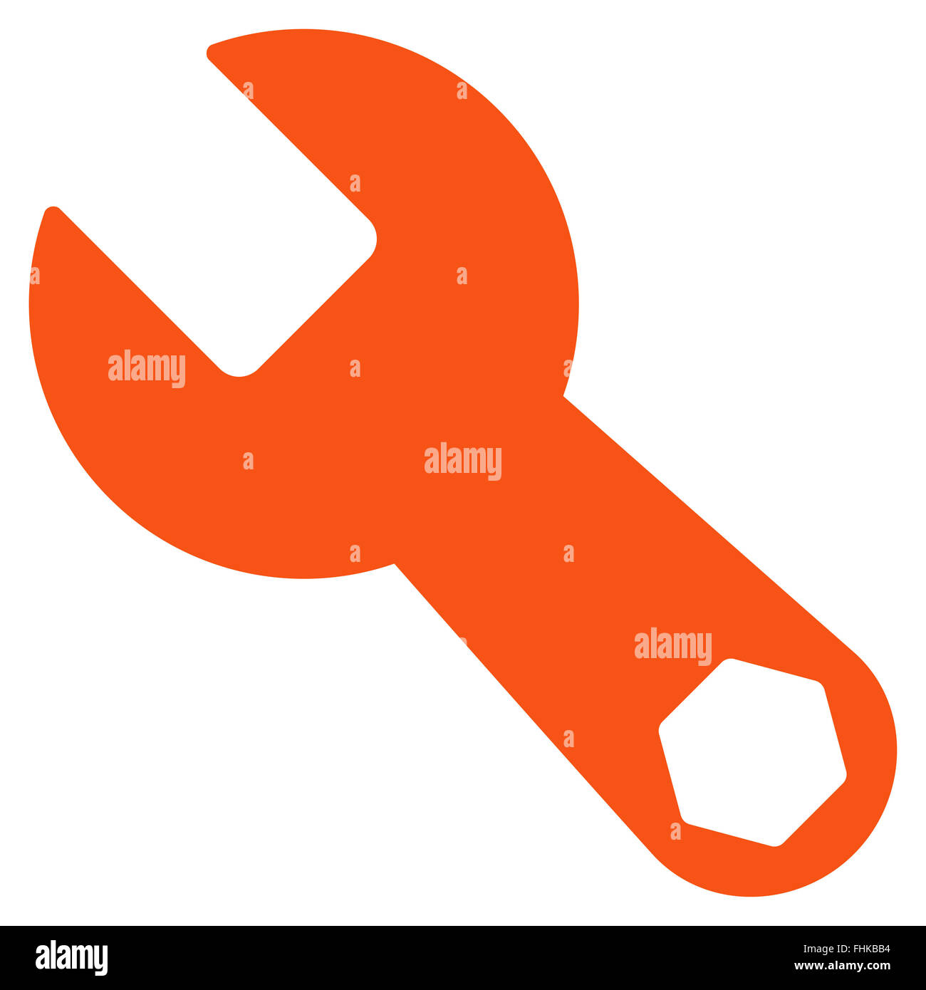 Wrench Flat Icon Stock Photo - Alamy