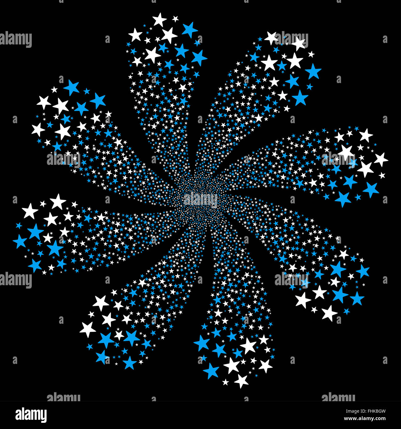 Star Salute Flower With Eight Petals Stock Photo - Alamy