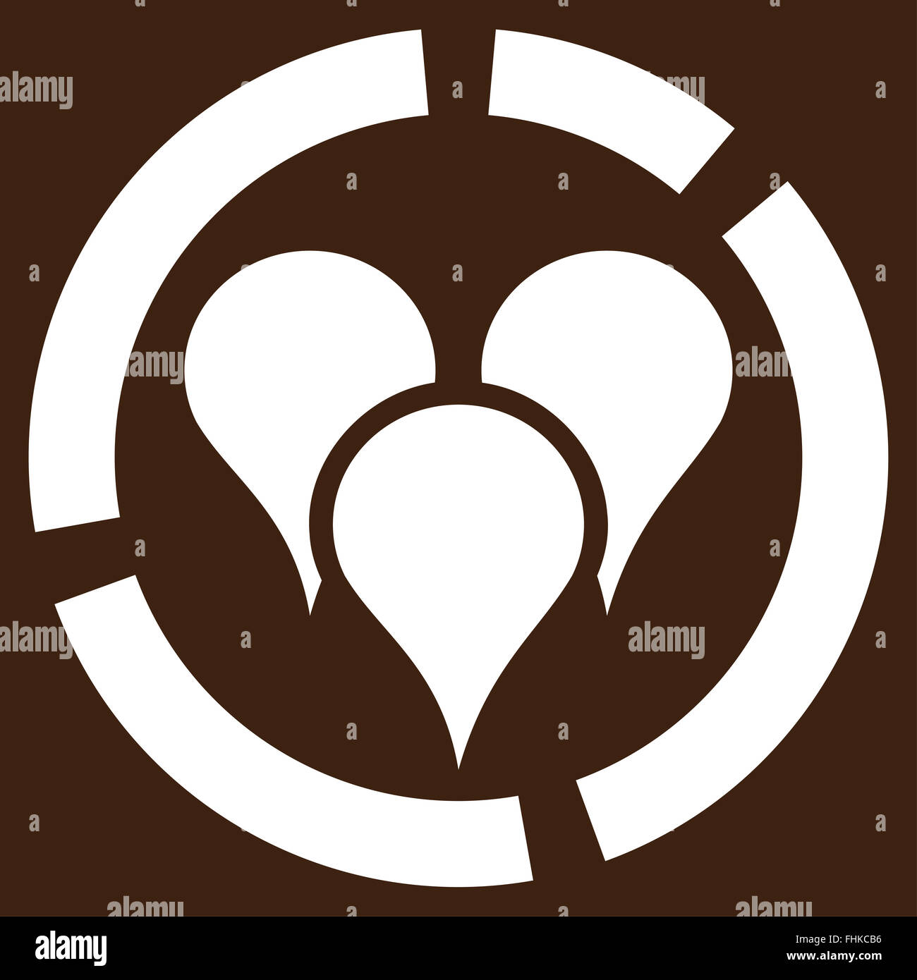 Geo diagram icon Stock Photo - Alamy