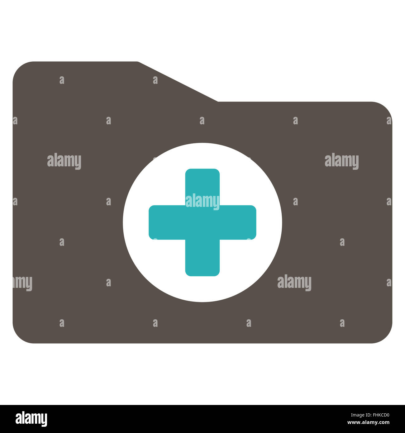 Medical Folder Icon Stock Photo - Alamy