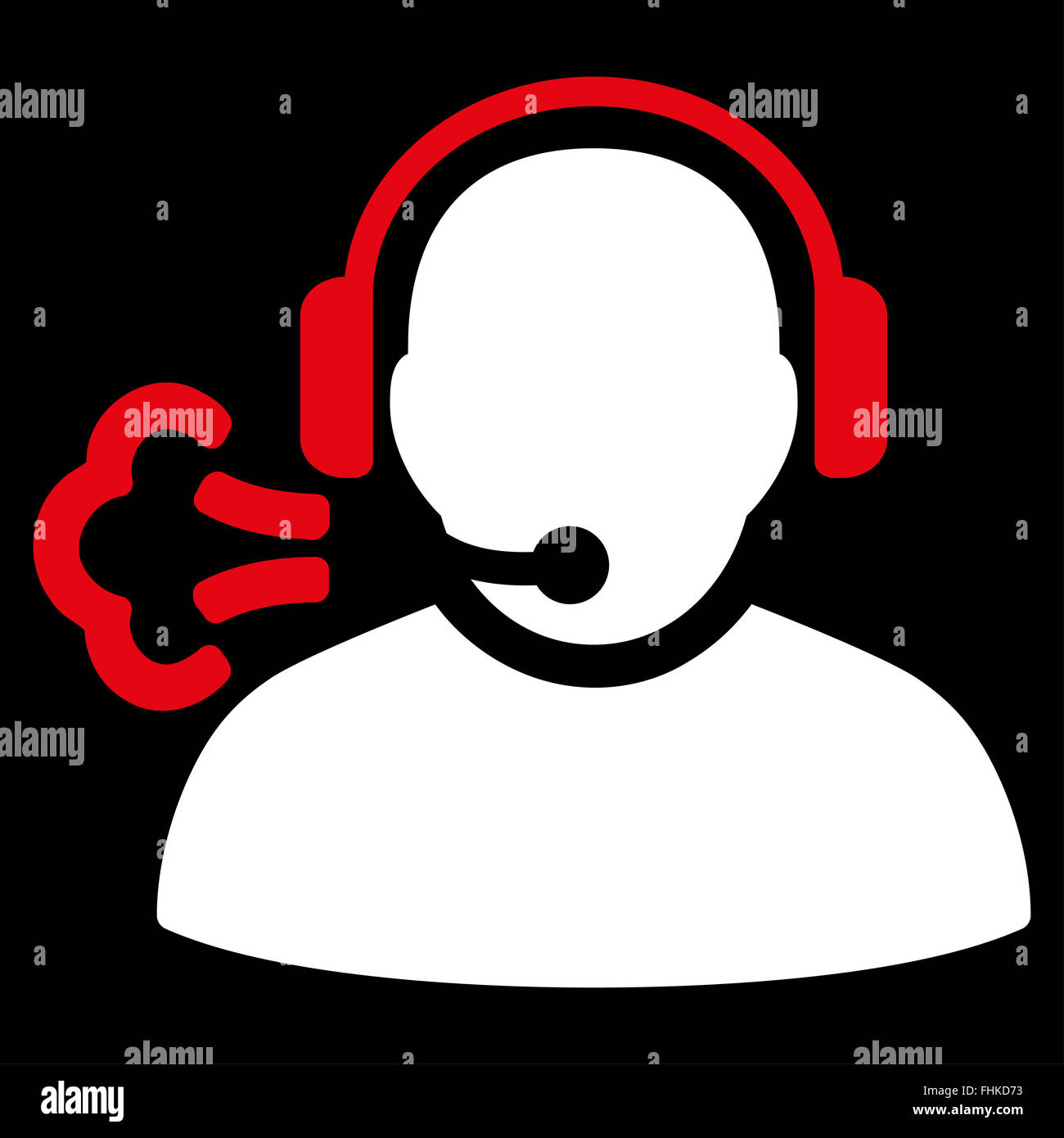 Operator Message Icon Stock Photo - Alamy