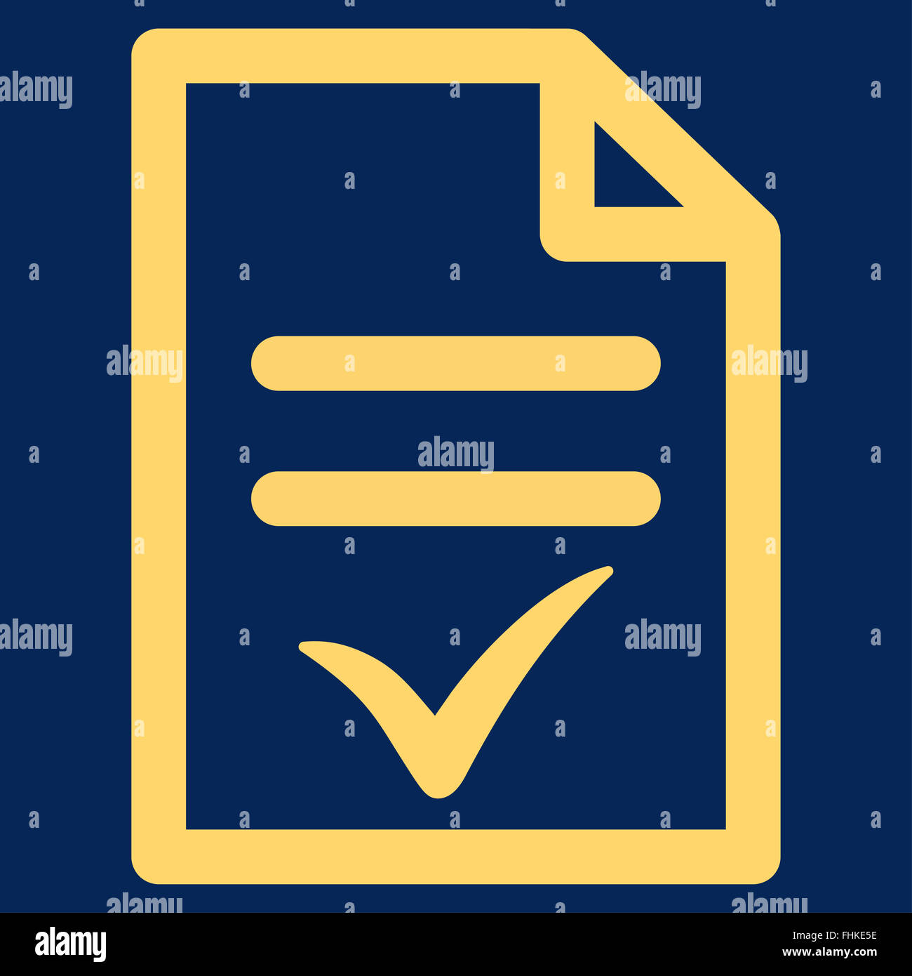 Valid Document Icon Stock Photo - Alamy