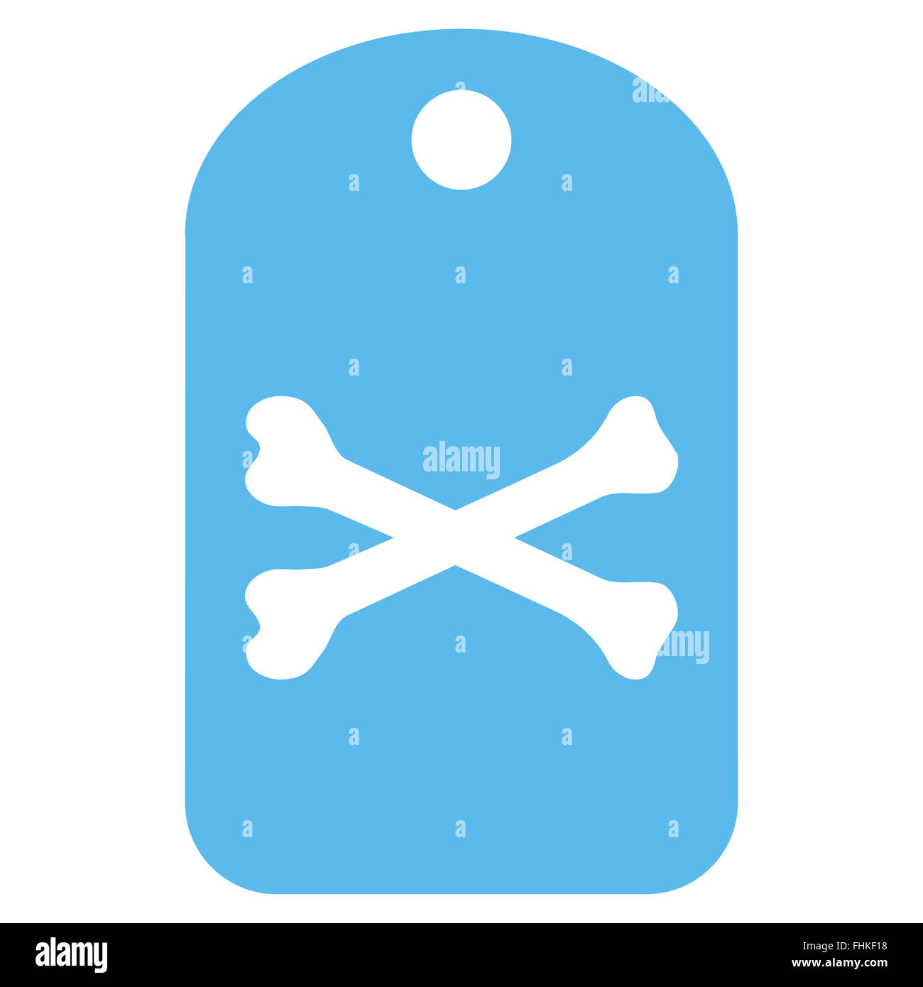 Death Tag Icon Stock Photo - Alamy