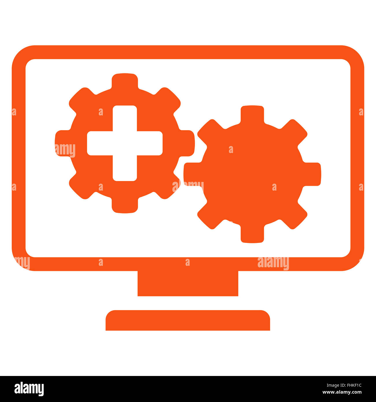 Medical Process Monitoring Icon Stock Photo - Alamy
