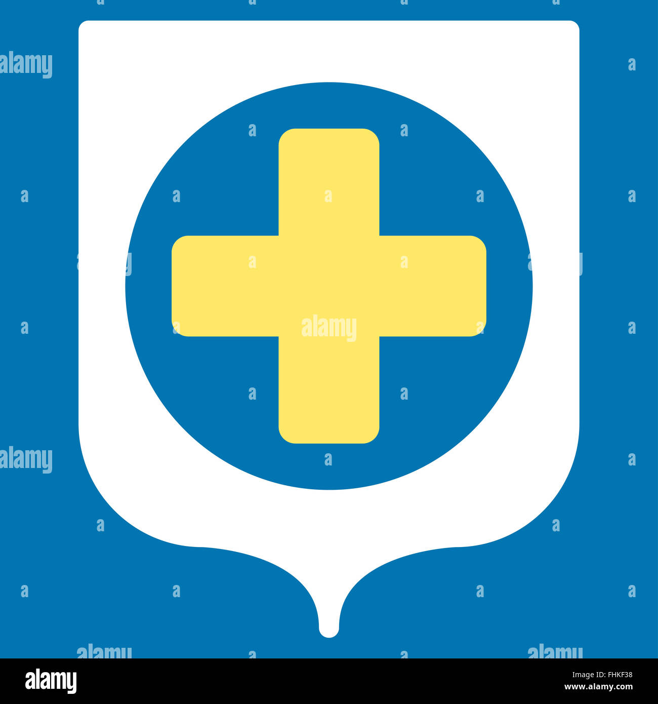 Medical Shield Icon Stock Photo - Alamy