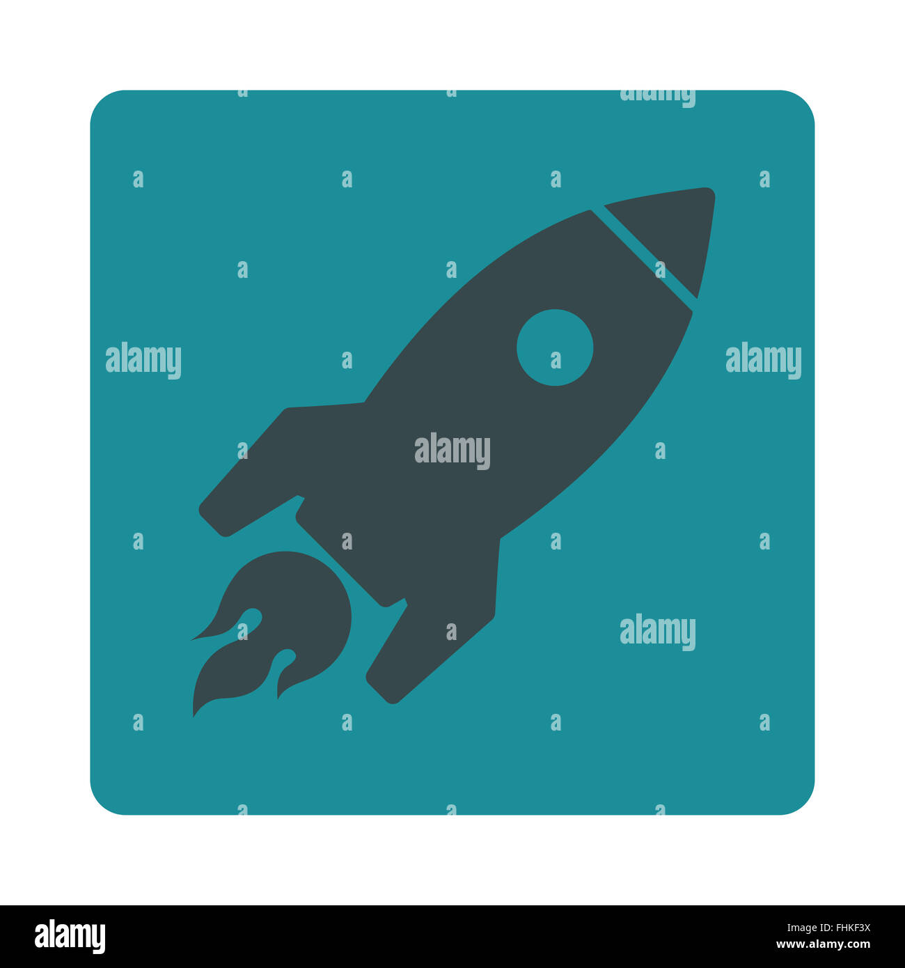 Rocket Launch Icon Stock Photo - Alamy