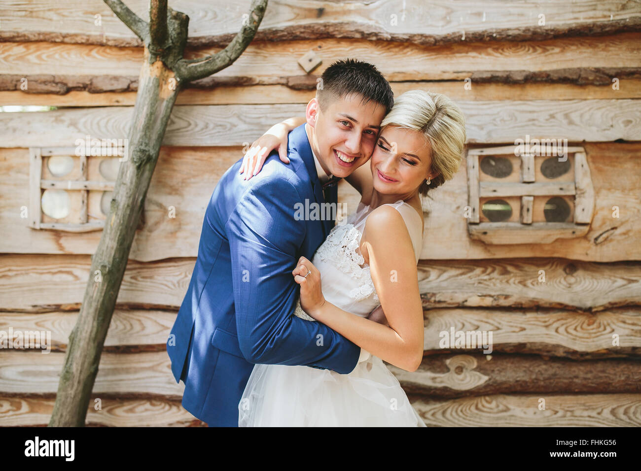 Bridal couple stands hi-res stock photography and images - Alamy