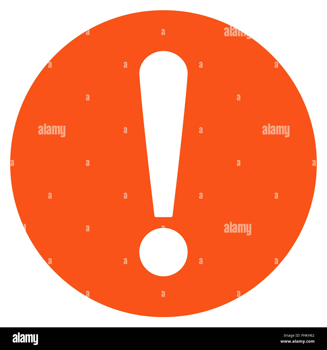 Problem flat orange color icon Stock Photo - Alamy