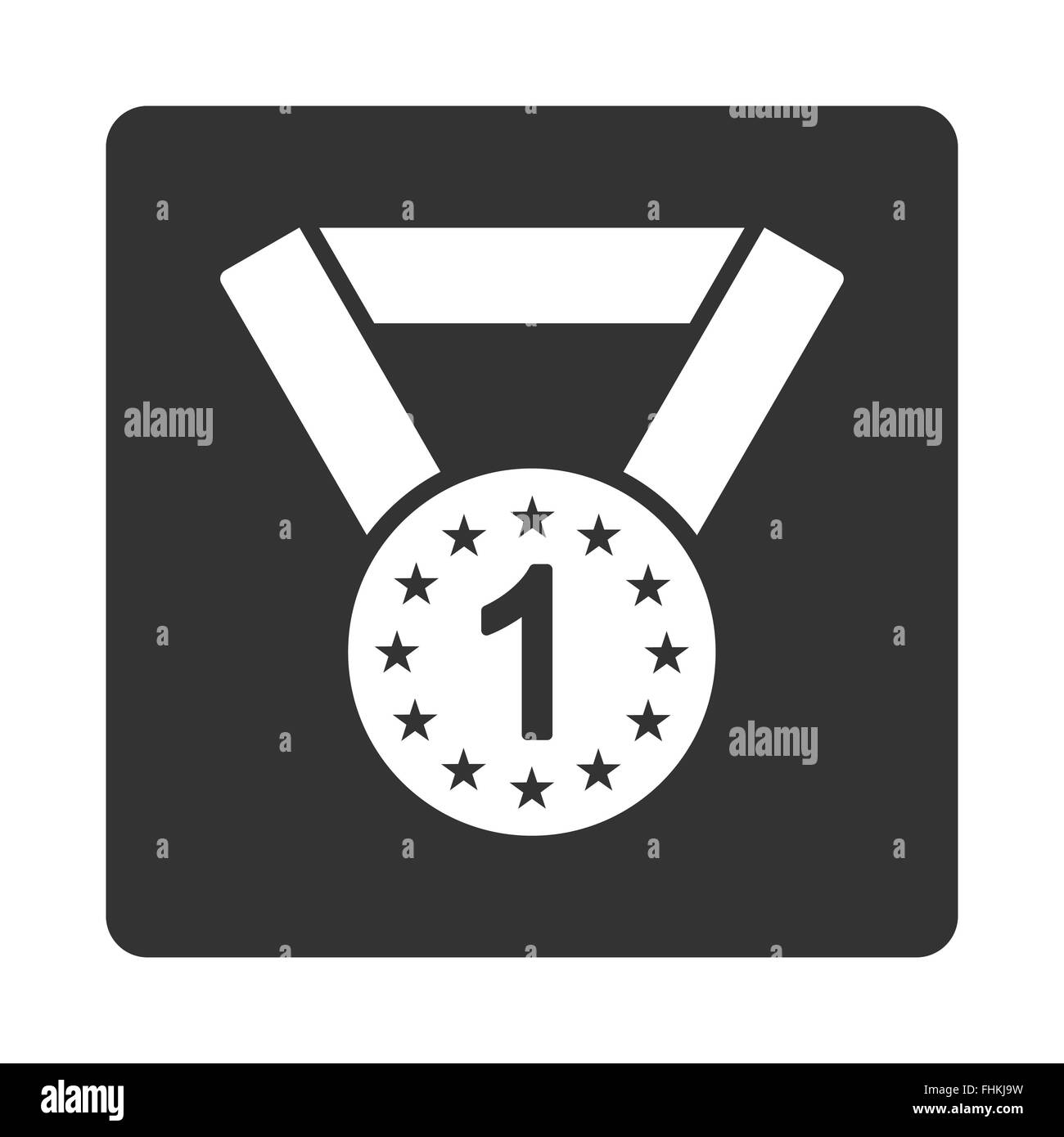 First medal icon from Award Buttons OverColor Set Stock Photo - Alamy