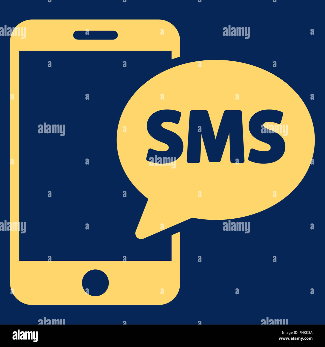 Phone Sms Icon Stock Photo - Alamy