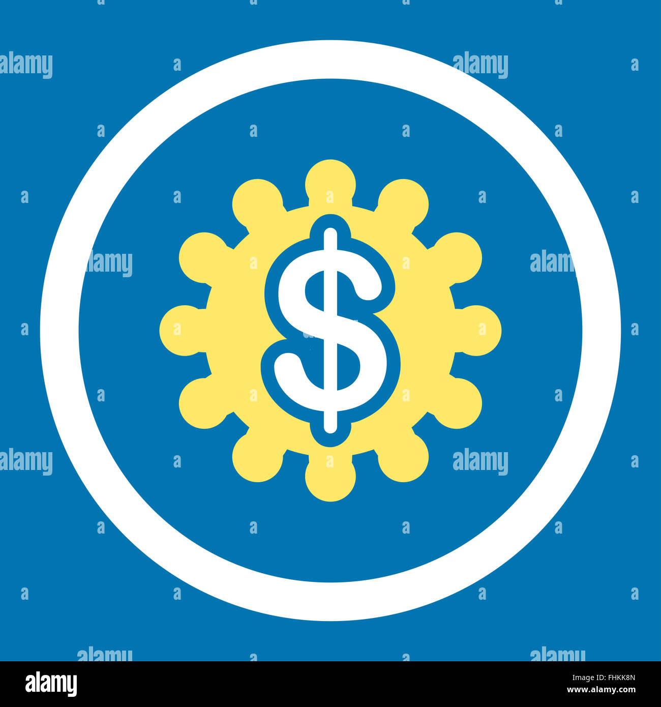 Payment options flat yellow and white colors rounded vector icon Stock ...
