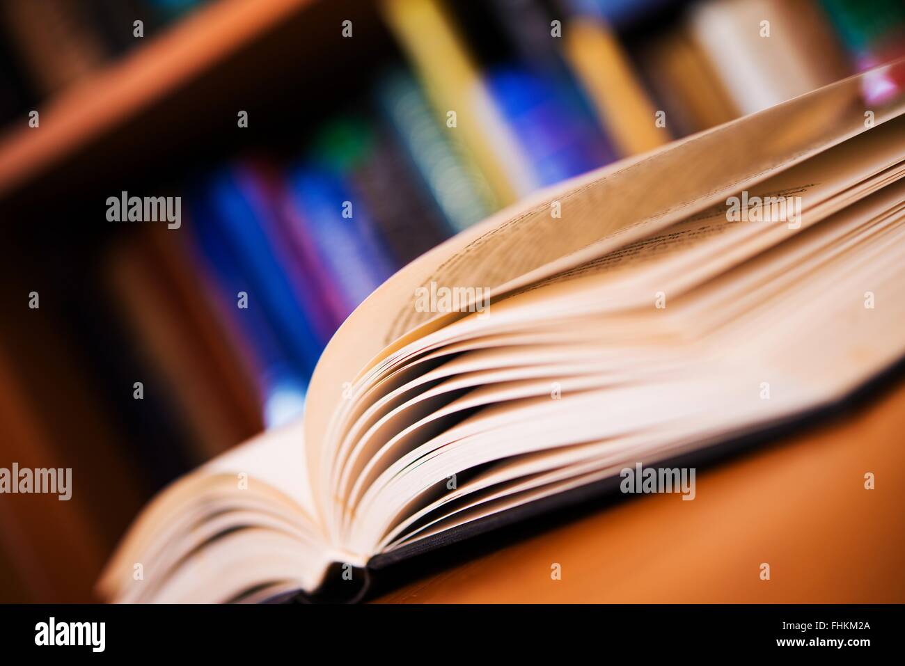 Books Reading Concept Photo. Open Book Closeup Stock Photo - Alamy